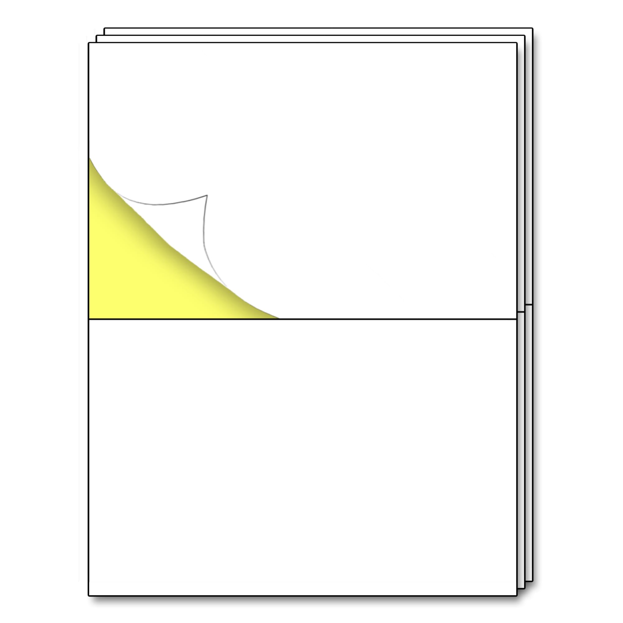 Amazon.com : 30 Sheets - Half Sheet Shipping Labels, Printable Sticker ...