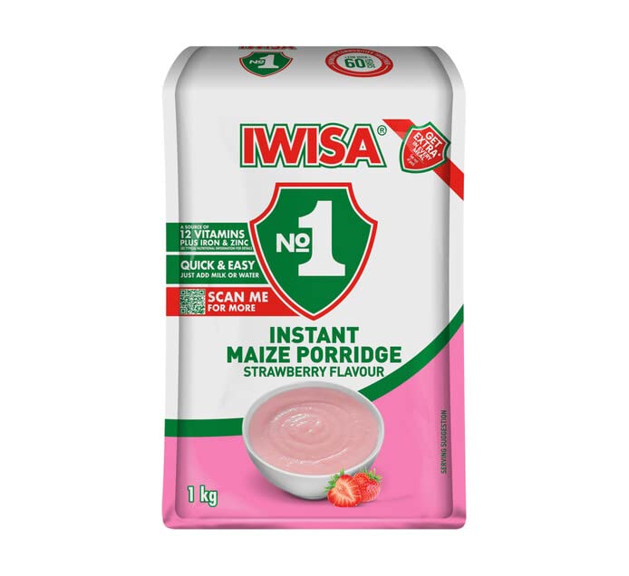 Iwisa Instant Maize Porridge Strawberry Flavour 1kg : Amazon.co.uk: Grocery