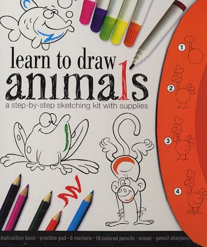 Learn to Draw Book Animals: A Step-by-step Sketching Kit With Supplies ...