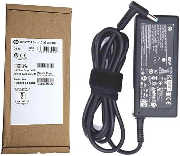 HP Blue Pin Laptop Charger 65W Adapter Black (without Power Cable ...