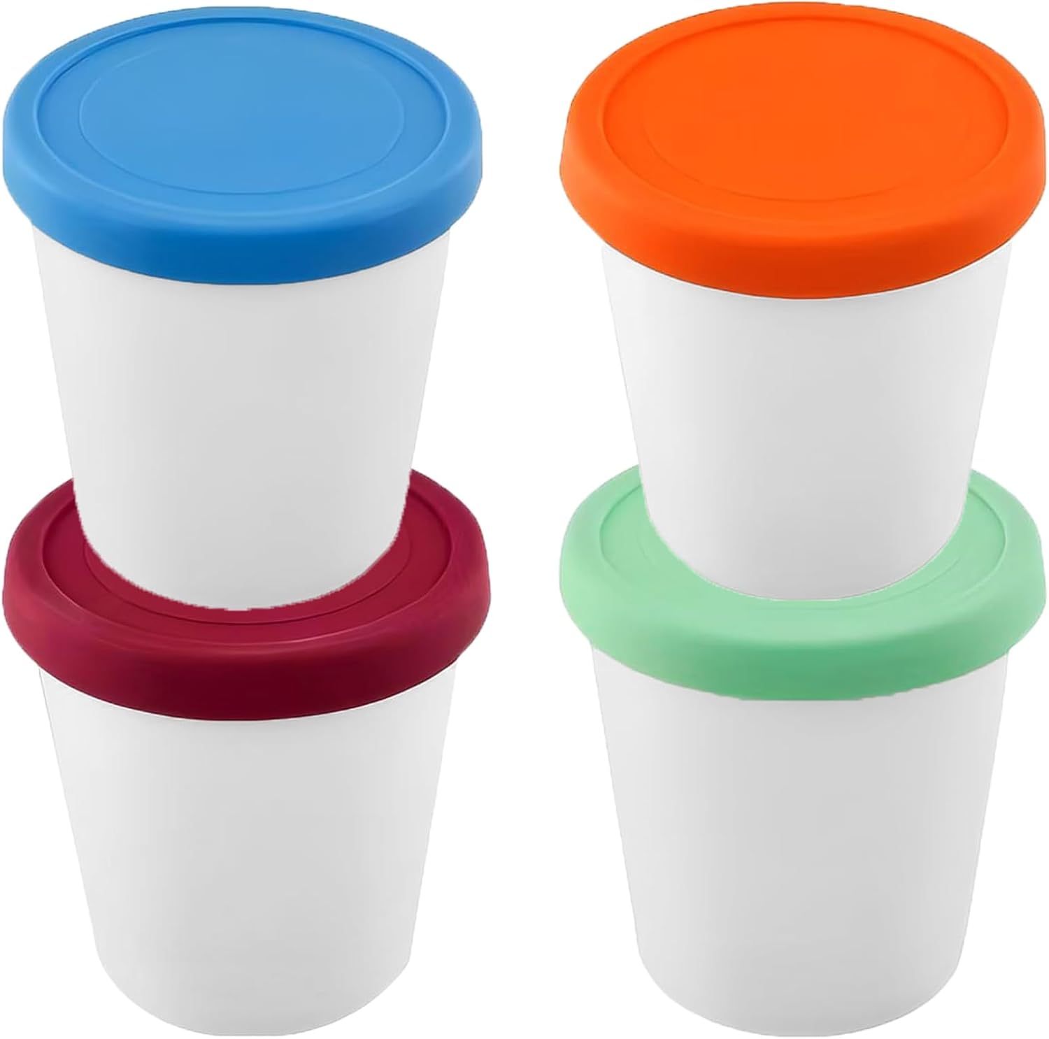 Amazon.com: YQMYXG 32 Oz Ice Cream Containers for Homemade, Ice Cream ...