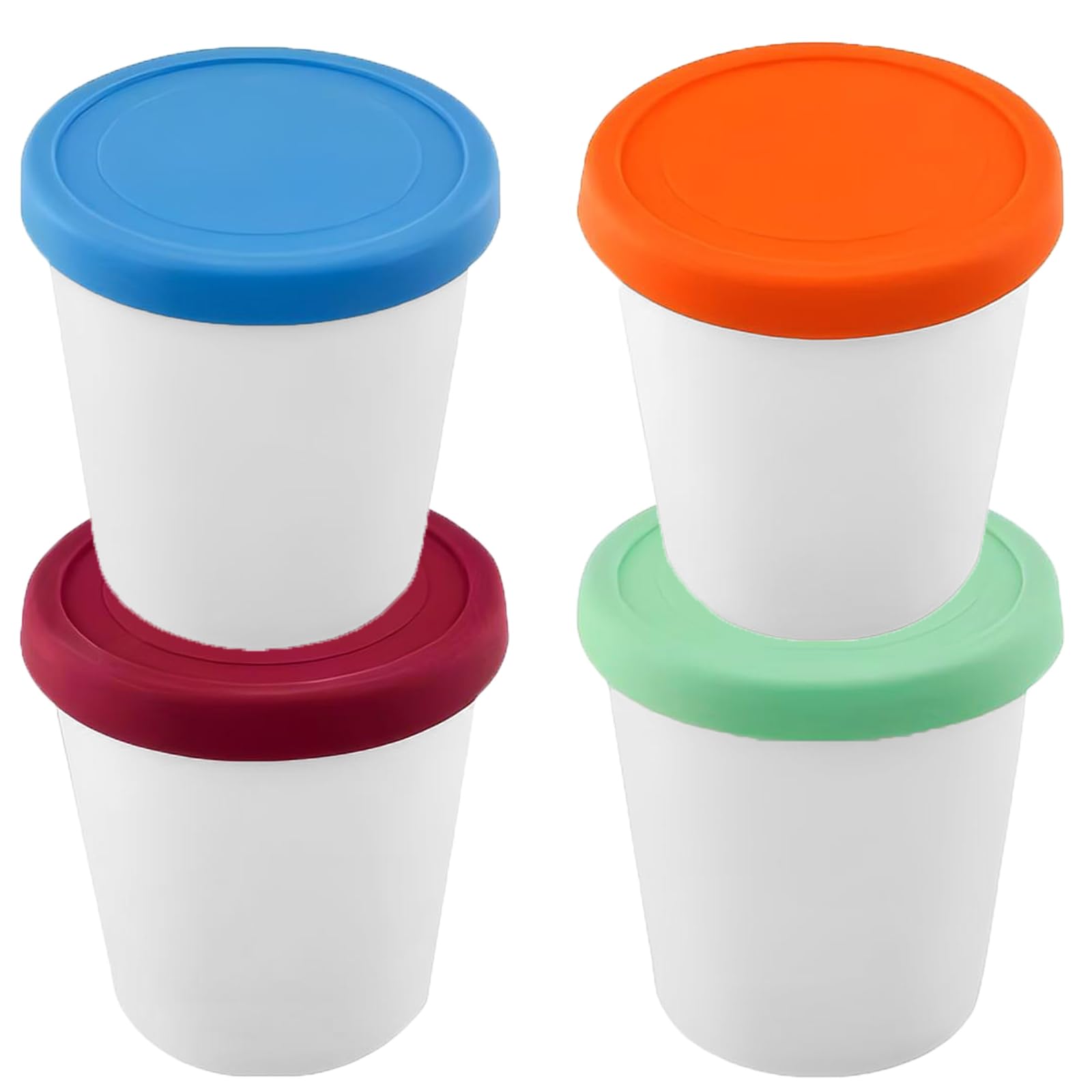 Amazon.com: YQMYXG 32 Oz Ice Cream Containers for Homemade, Ice Cream ...