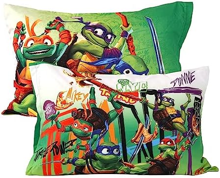 Teenage Mutant Ninja Turtles Kids Pillowcase 2 Pack EXPRESSIONS ...