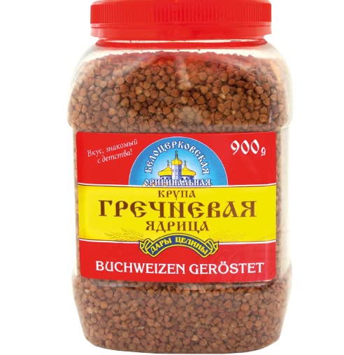 Buchweizen geröstet Belozerkovskaja 900g Dose : Amazon.de: Lebensmittel ...