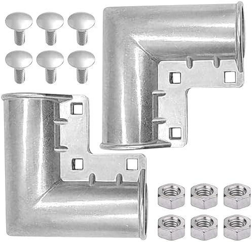 Amazon.com : Aginkgo 2 Packs 1-3/8 x 1-3/8 Inch Chain Link Fence Gate ...