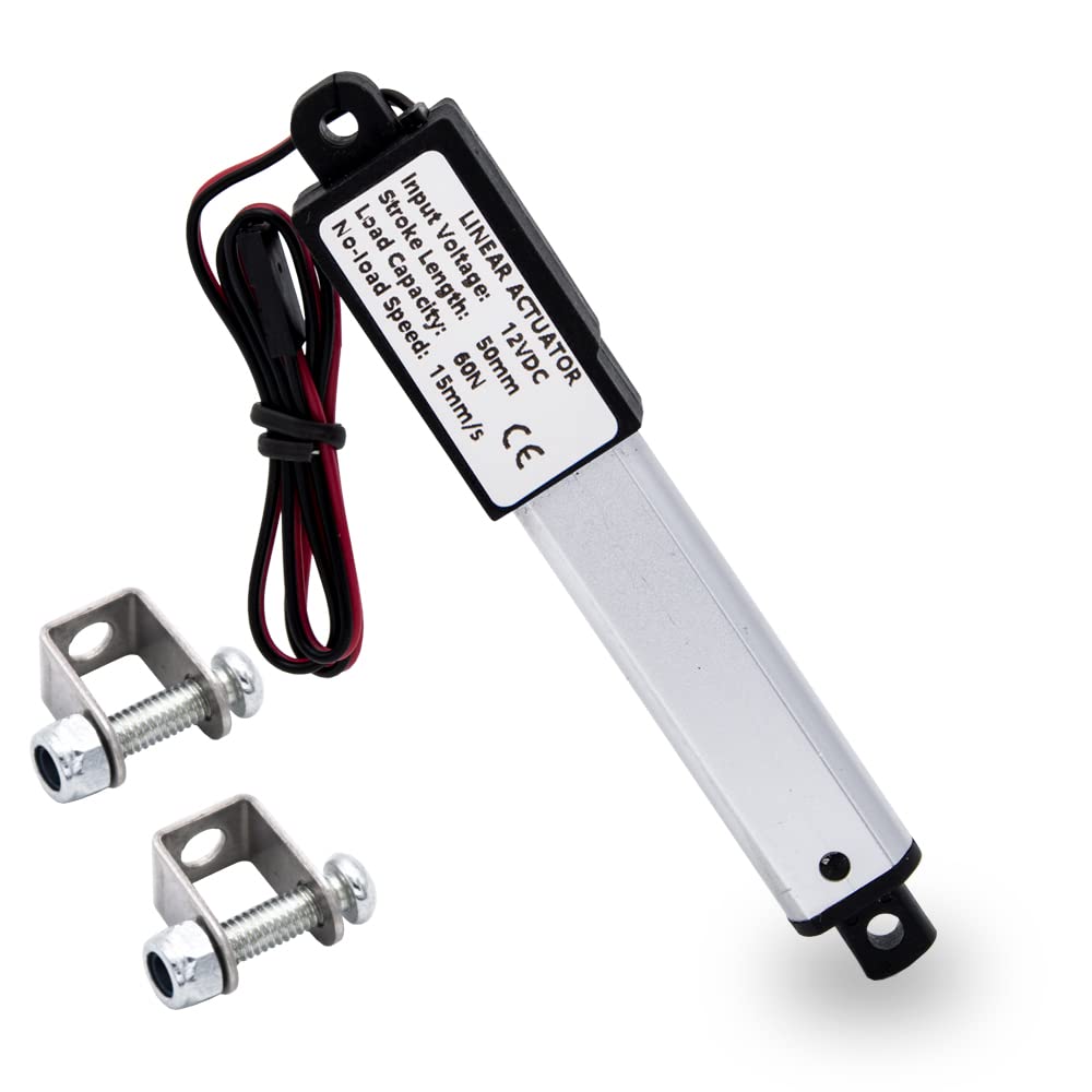 Buy Linear Motion Actuator Mini Micro Electric 12V 60N 14 LB Waterproof ...