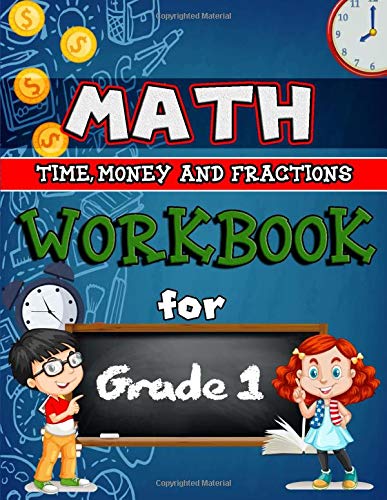 Buy Time, Money & Fractions Workbook for Grade 1: Identifying Equal ...