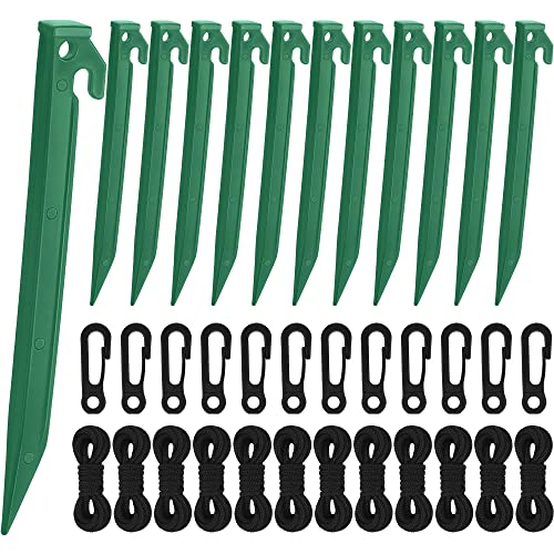 ADXCO 36 Pieces Plastic Inflatable Stakes Set Include Halloween ...