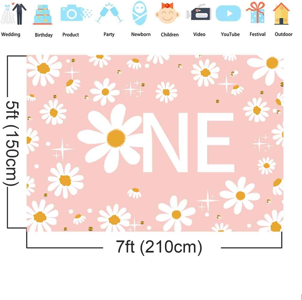 Margarida Flor Bebe 125 Pçs Margarida Balão Arco Guirlanda Kit
