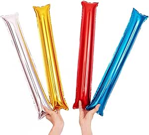 Amazon.com: Uocanmee Inflatable Sticks Long Balloon Inflatable Cheer ...