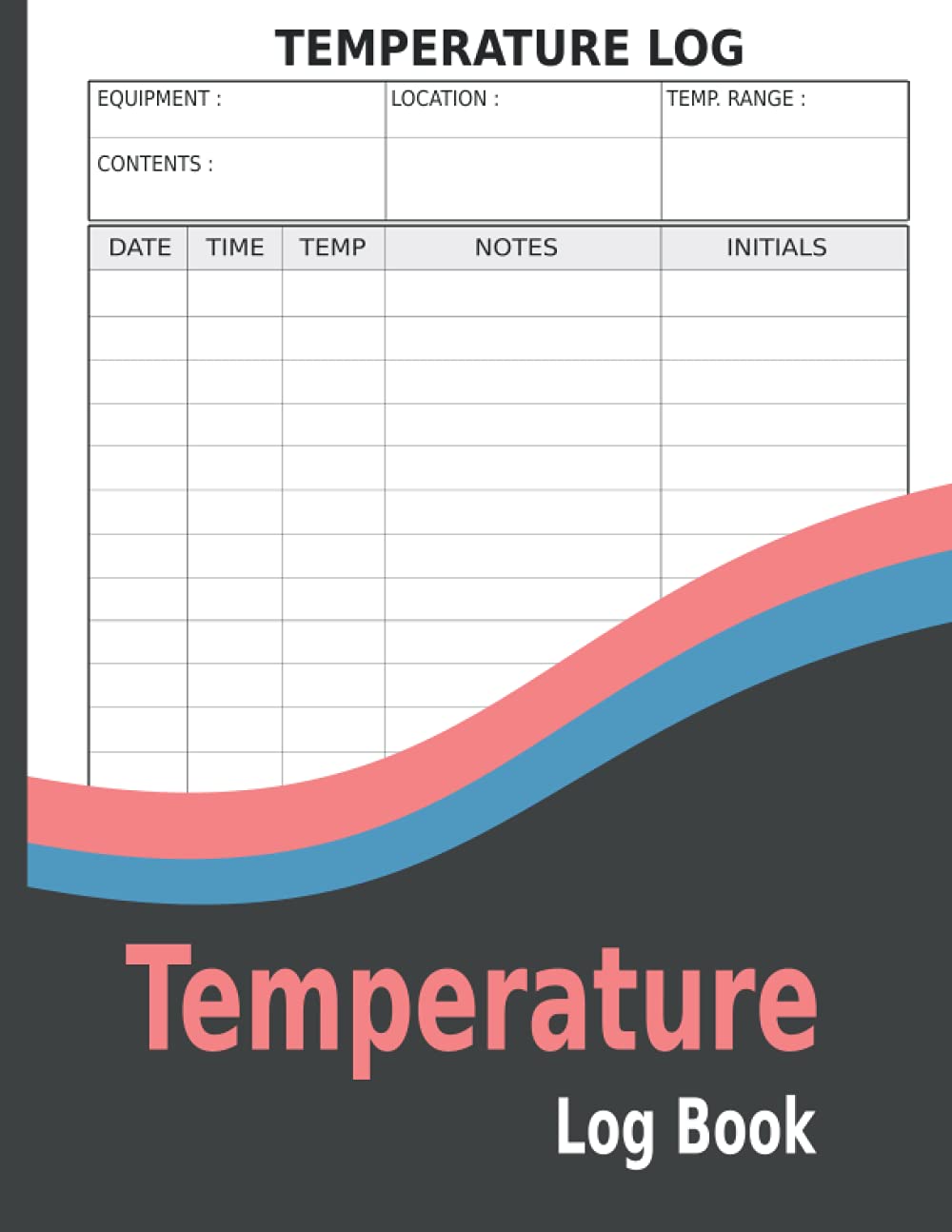 Buy Temperature Log Book: Fridge Temperature Log Book | Monitor Fridge ...
