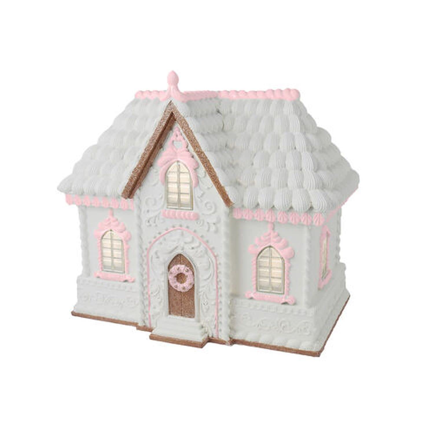 Amazon.com: December Diamonds Gingerbread Village 16" Gingerbread White ...