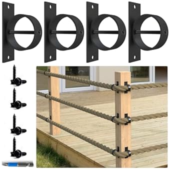 Solviro 4Pack 2inch Rope End Snap with Cross Screw Securing Rope ...