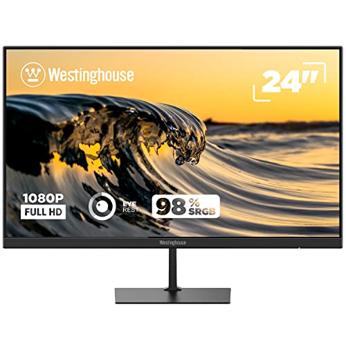 Westinghouse 24" Full HD 1080p LED VA Home Office Computer Monitor ...