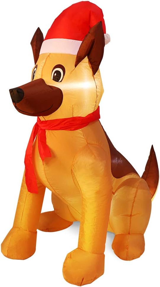 PUP LIGHTS Outdoor Indoor Christmas Inflatable LED Lighted German ...