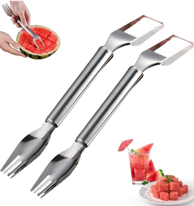 Amazon.com: Upgraded 2-in-1 Stainless Steel Fruit Cutter,Portable Dual ...