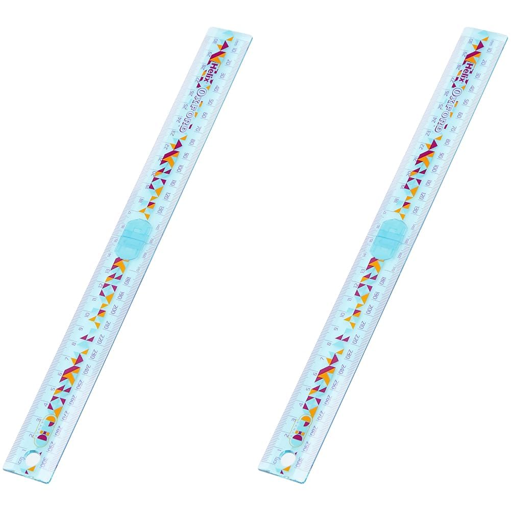 Helix Oxford Geo 30cm Folding Ruler - Orange (Pack of 2) : Amazon.co.uk ...