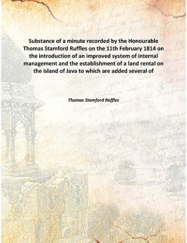 Amazon.in: Buy Substance of a minute recorded by the Honourable Thomas ...