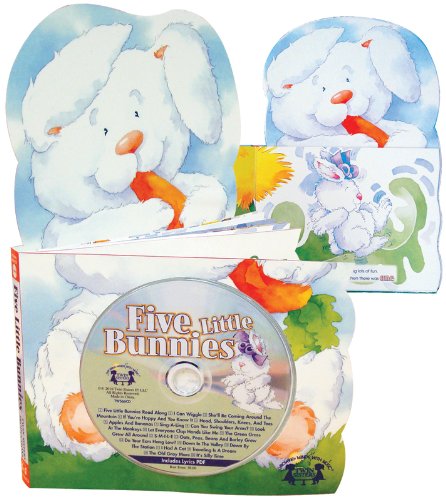 Five Little Bunnies (Die Cut Board Book and Music CD Set): Kim Mitzo ...