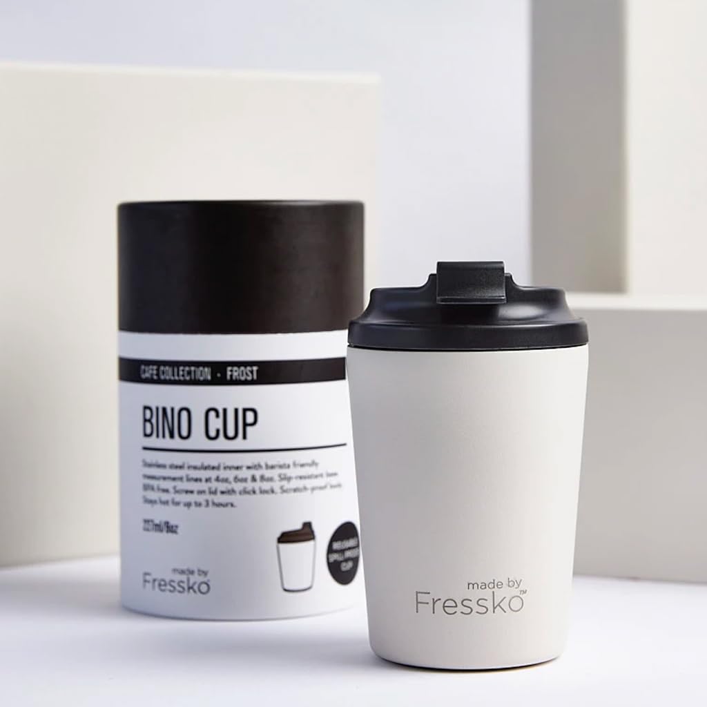 made by Fressko Reusable Coffee Cup - Stainless Steel Insulated Mug ...