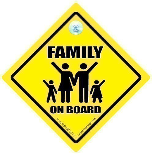 Amazon.com: GRANDCHILDREN iwantthatsign.com Family Car Sign, Baby On ...