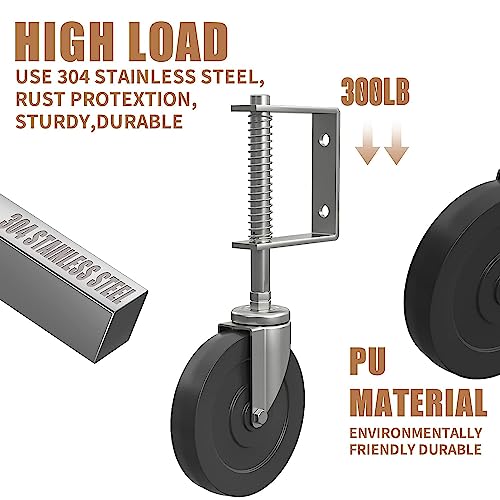 Snapklik.com : Uscaster Gate Wheel 5inch Gate Caster For Wooden Gate ...