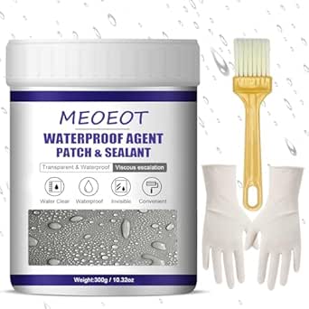 Meoeot Sigillante Impermeabile Trasparente, 300g Colla Sigillante Impermeabile, Sigillante ...