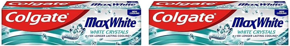 Colgate Max White Crystal Mint Toothpaste, 75 ml (Pack of 2) : Amazon ...