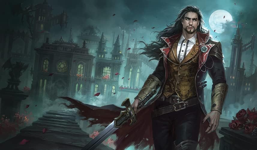 Amazon.com: Fantasy North - Morgan, Raven Necromancer - TCG Playmat and ...