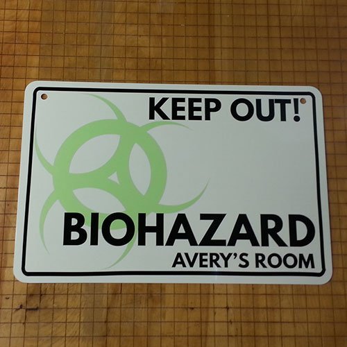 Amazon.com: Biohazard Keep Out Custom Name Room Sign : Home & Kitchen