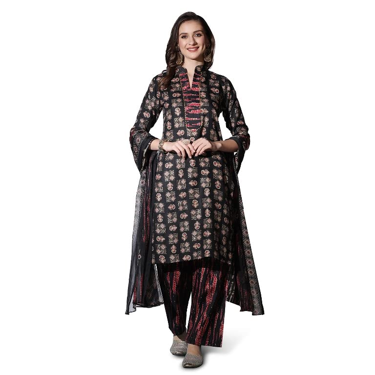 Buy DHRUVI TRENDZ Kurta Set for Women || Cotton Fully Stitched Floral ...