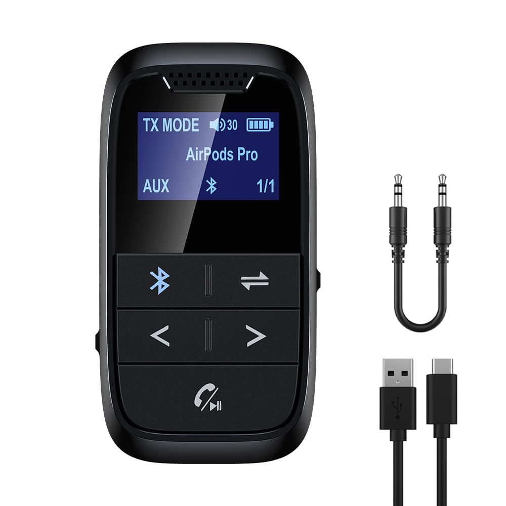 Amazon.com: ifofo Bluetooth Transmitter and Receiver for Airplane 2 in ...