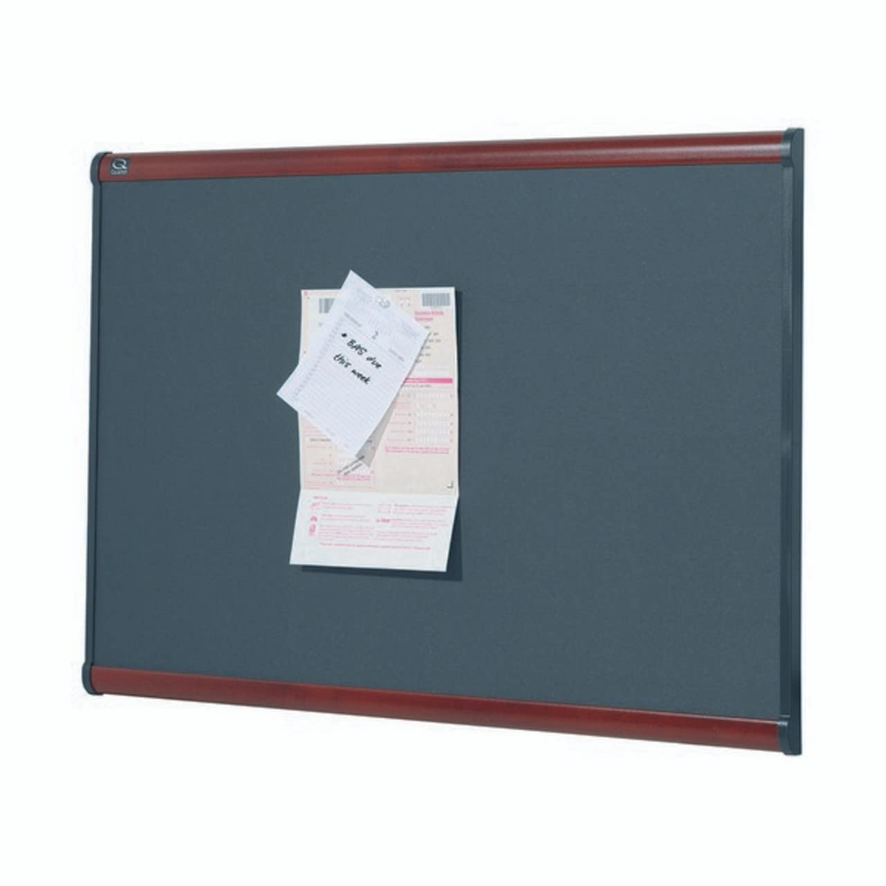 Snapklik.com : Quartet Prestige Grey Diamond Mesh Fabric Bulletin Board ...