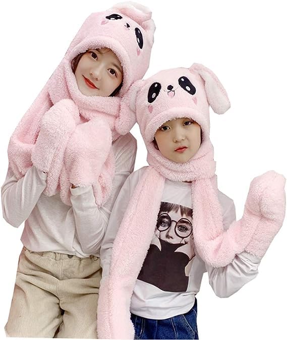 Buy CRAMPLE®3 in 1 Ear Moving Jumping Hat Bunny Hat Pop Up Ears Plush ...