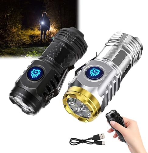 Portable Mini Flashlight | Bright LED Torch Rechargeable | Ultra Bright ...