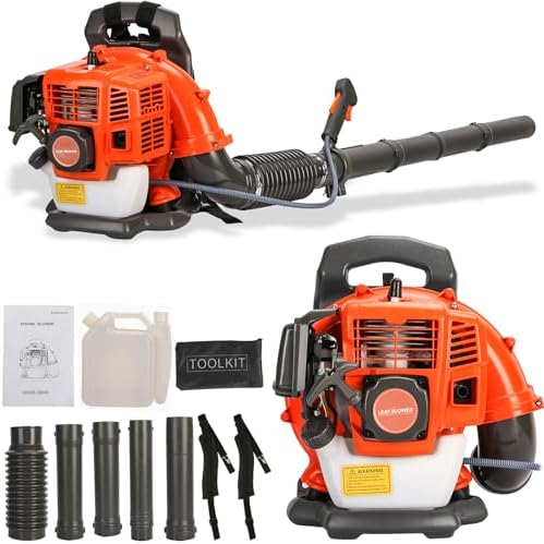 Amazon.com: RYOBI RY38BP 175 MPH 760 CFM 38cc Gas Backpack Leaf Blower ...