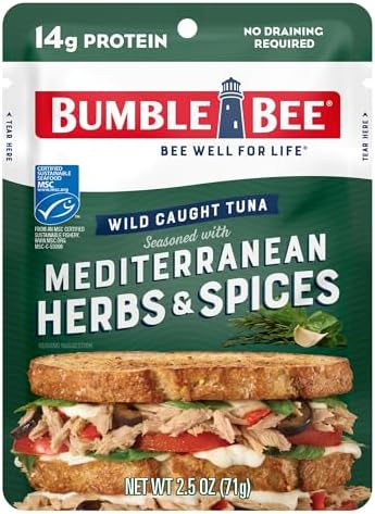 Amazon.com : Bumble Bee Mediterranean Herbs & Spices Seasoned Tuna, 2.5 ...