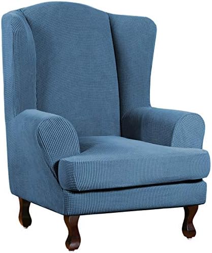 Amazon.com: Turquoize Wingback Chair Covers 2 Piece Wing Chair ...