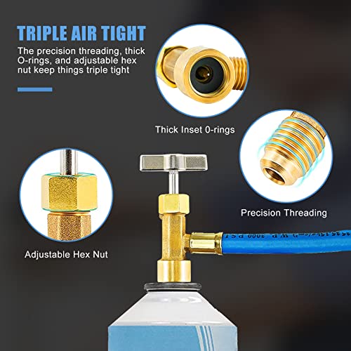 Snapklik.com : Zoizocp R134A Can Tap, R134A Self Sealing Single ...