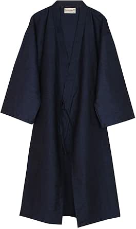 Amazon.com: thefancypumpkin Men's Yukata Robes Kimono Robe Khan Steamed Clothing Pajamas #02 ...