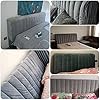 Velvet Headboards Covers Slipcover for Single/King/Double Backrest ...