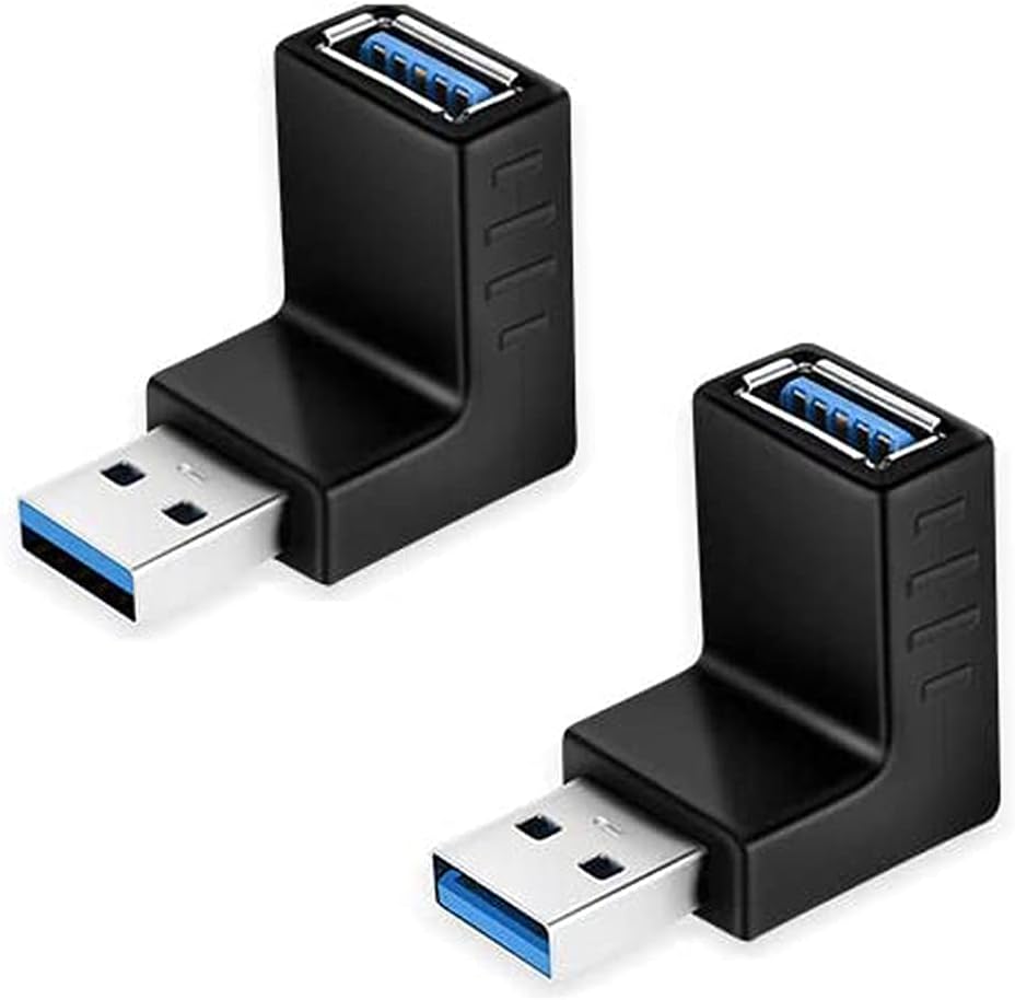 Amazon.com: Hoydaa USB3.0 90 Degree Adapter, USB 3.0 Male to Female ...