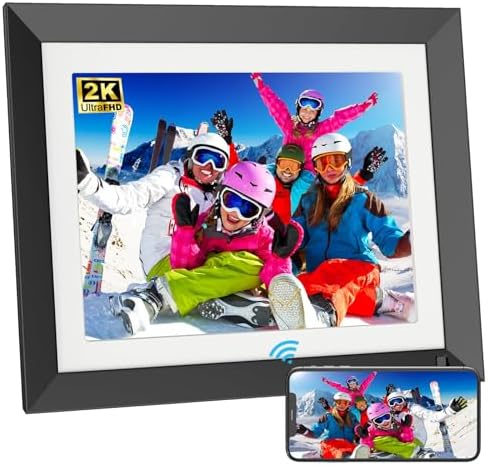 Amazon.com : 11-inch Dual-WiFi Digital Picture Frame -2.4G 5G 32GB 2K ...