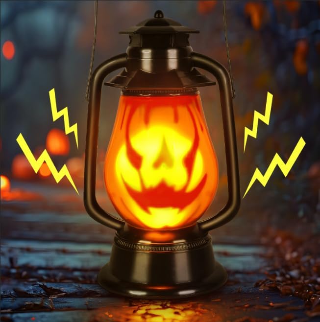 Halloween Outdoor Jack-O'-Lantern with Talking Flaming & Sound ...