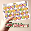 Stone Melon School Reward Stickers 144 Music Star Well Done Stickers ...