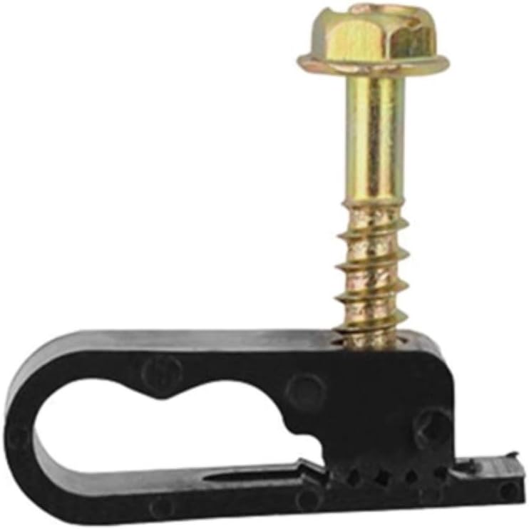 TUFF AV Flexible Dual Cable Screw Clips - Pack of 50 - Black - Amazon.com