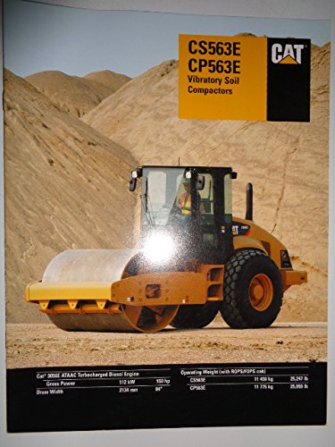 Caterpillar CS563E and CP563E Vibratory Soil Compactor Sales Brochure ...