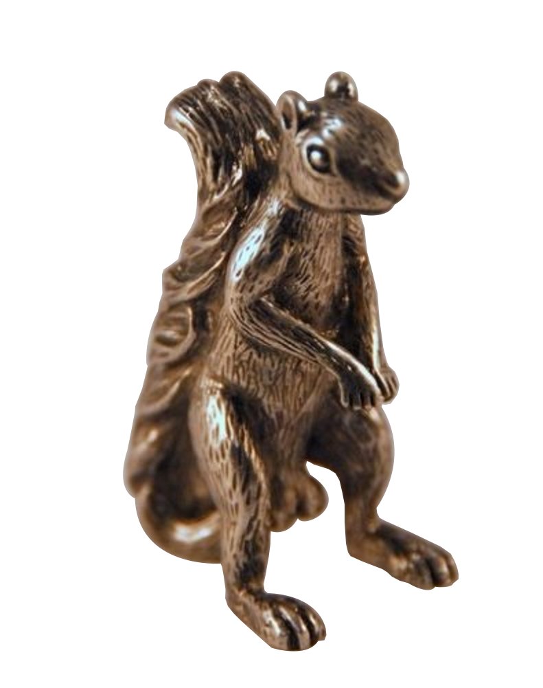 Amazon.com: Squirrel Poker Figurine Protect Your Nuts (Antique Silver ...