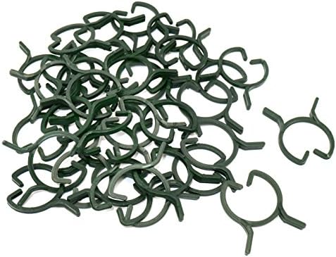 FJD 100Pcs Garden Plant Clips Plant Support Clips Twisty Plant Rings ...