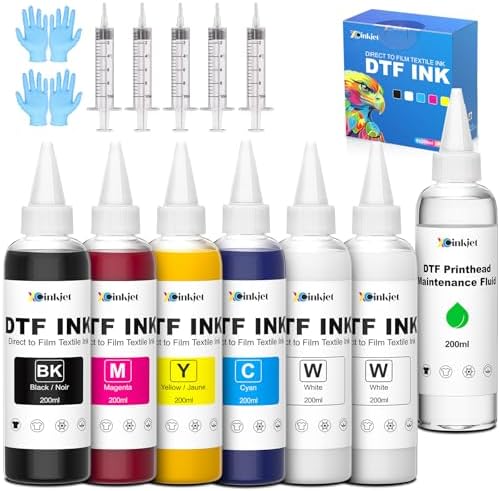 Amazon.com: Xcinkjet DTF Ink 1200ML Refill for ET-8550 ET-8500 XP-15000 ...
